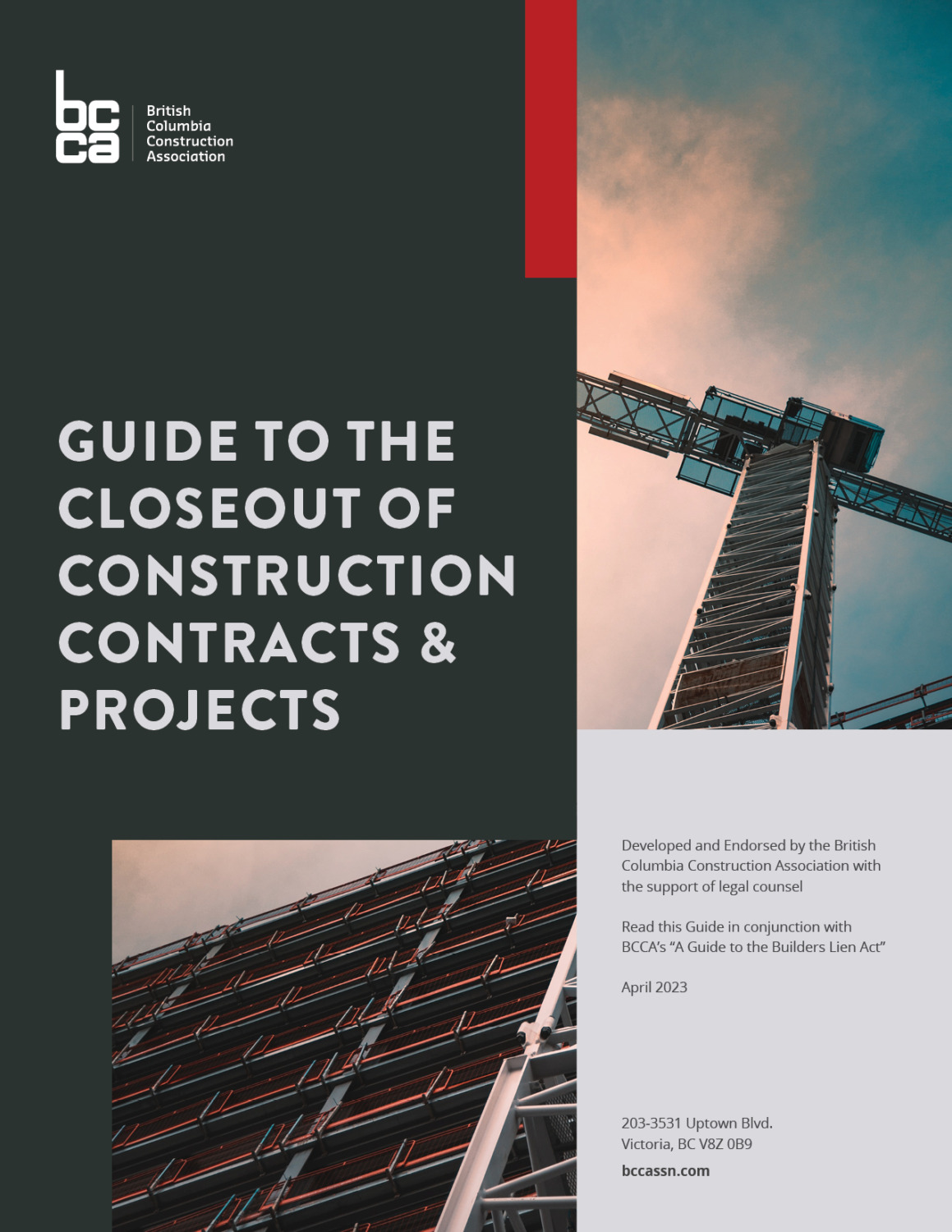 Closeout Guide - BC Construction Association