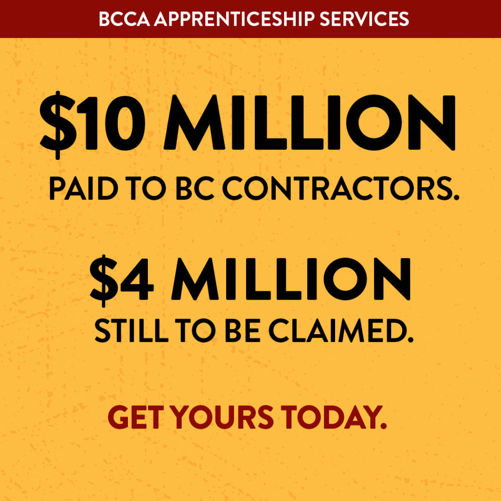 BCCA’S APPRENTICESHIP SERVICES PROGRAM HITS $10M MILESTONE - BC ...